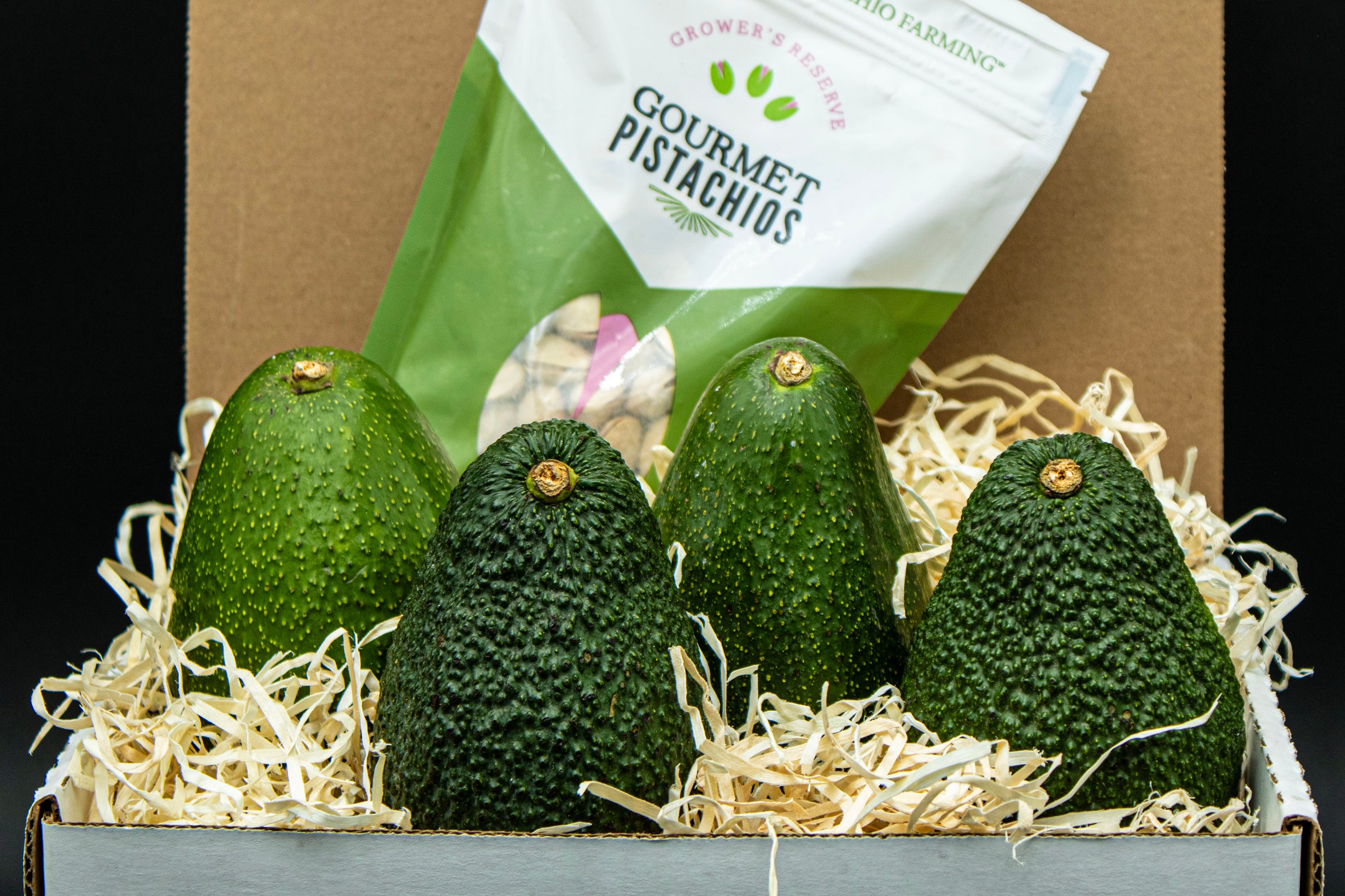 California Gift Box - 4 Avocados 1 Pistachio – California Avocados Direct